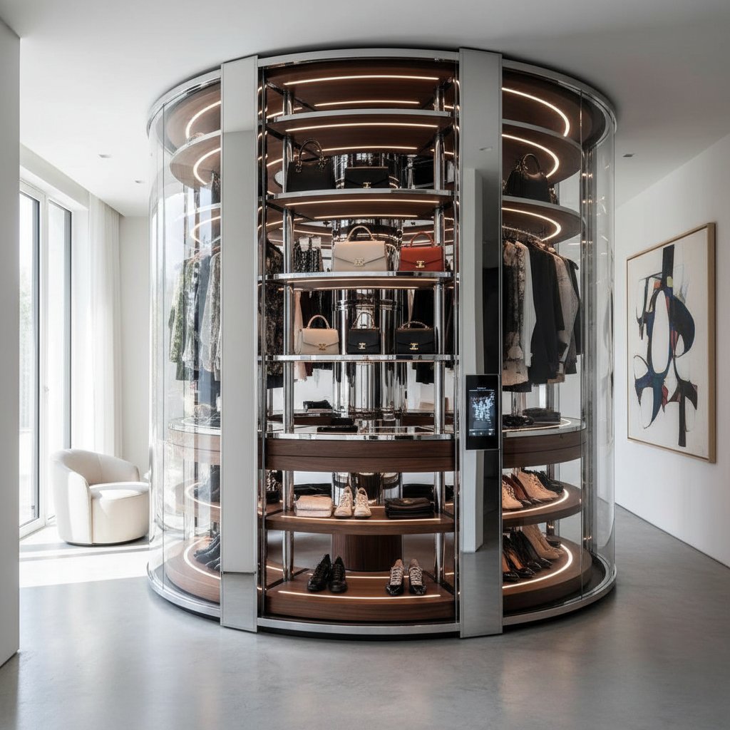 Luxury Rotating Closets: One-Tap Access and Organization ...